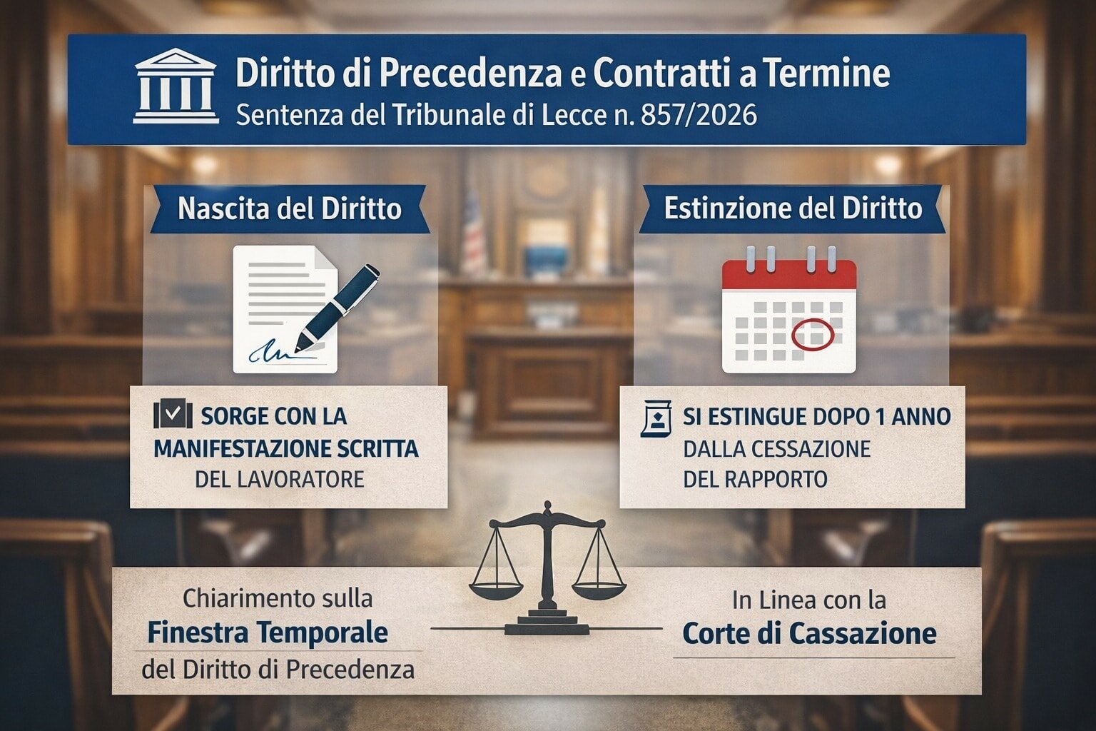 Diritto di precedenza e contratti a termine: chiarimenti dal Tribunale ...