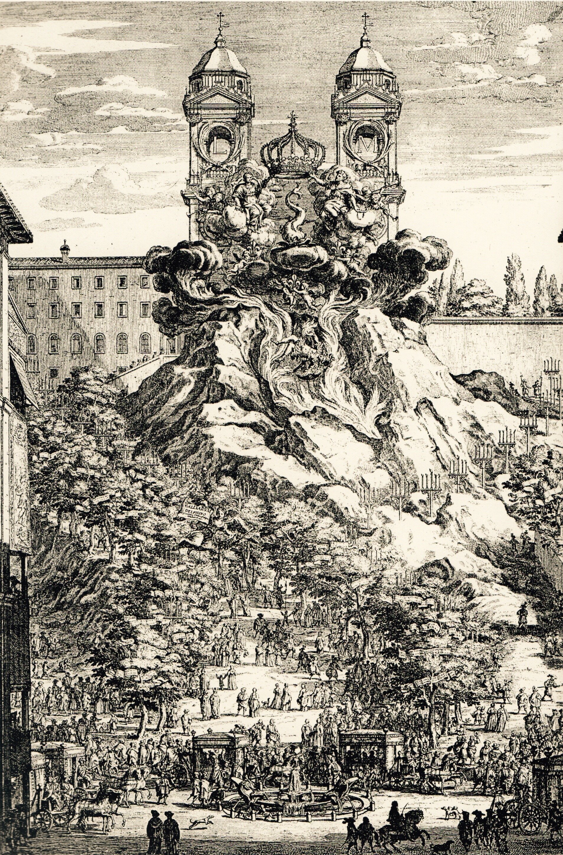 IL FINTO VULCANO DEL BERNINI, UNA SCENOGRAFIA BAROCCA