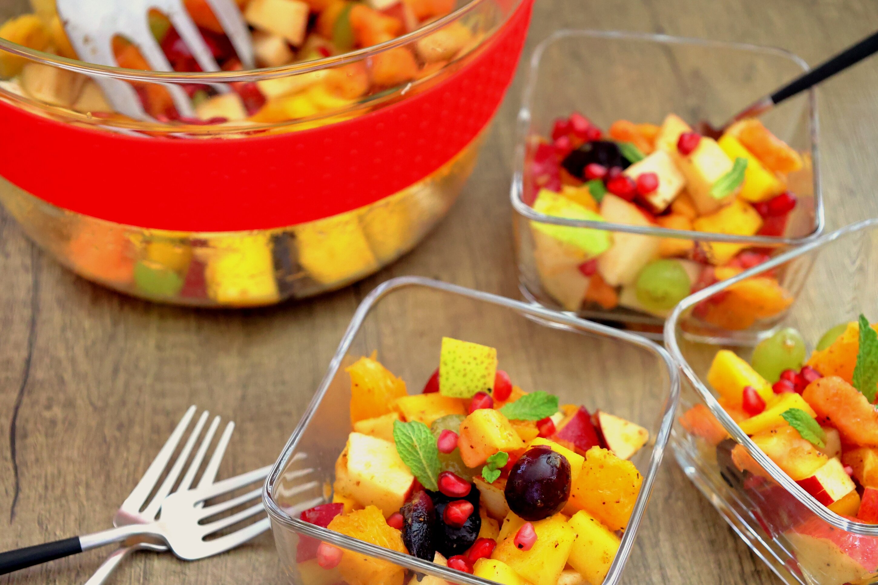 Fruit Chaat - Indischer Obstsalat mit einfachem Chaat Masala Rezept